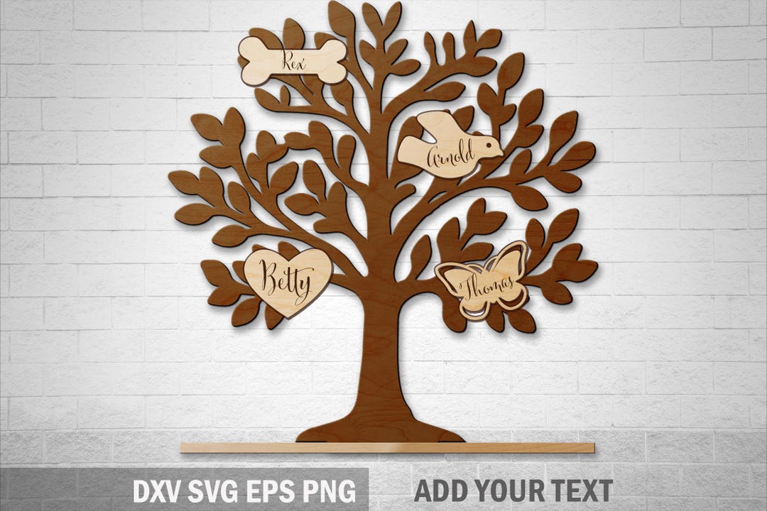 Family Tree Stand, Family Tree Laser Files, Family Tree Laser Cut ...