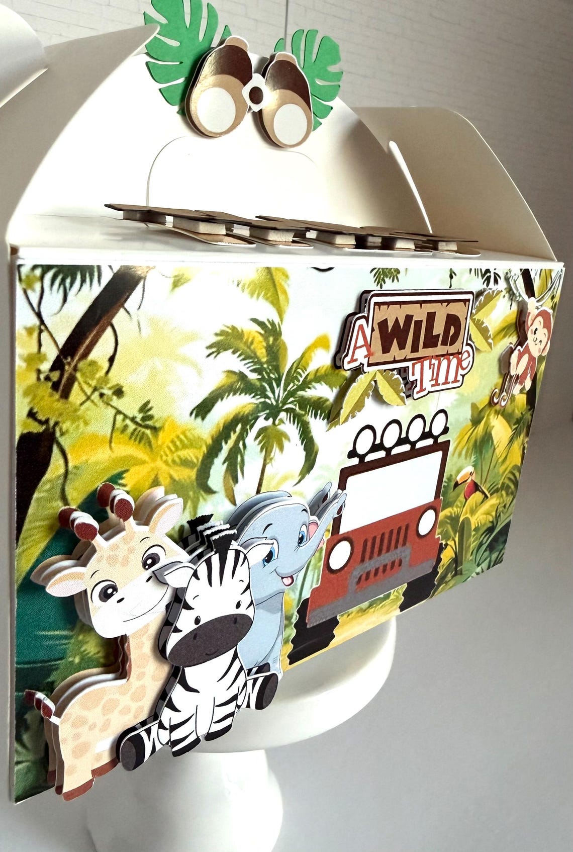 Jungle Animal Favor Box, Kids Birthday Party Treat - Etsy