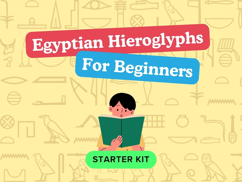 Hieroglyphs for Beginners | Egyptian Uniliterals Practice Sheets ...
