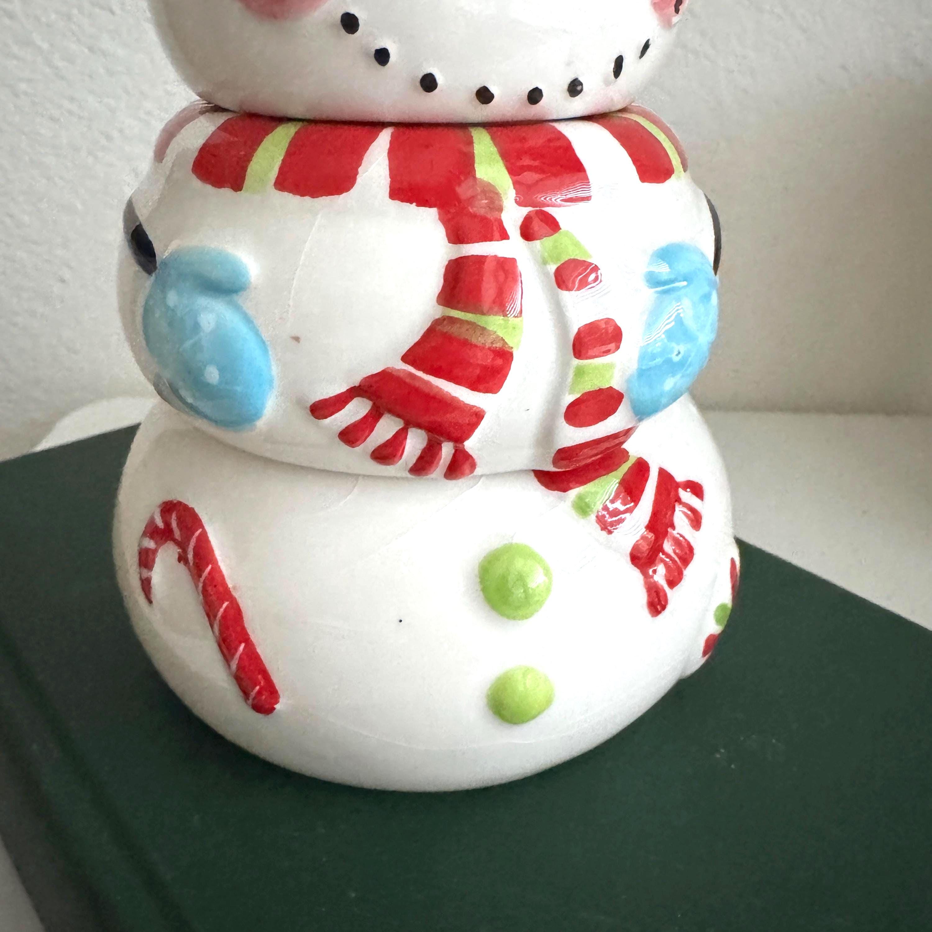 Pier 1 Snowman Measuring Cup Set: Collectible Christmas Kitchen Decor ...
