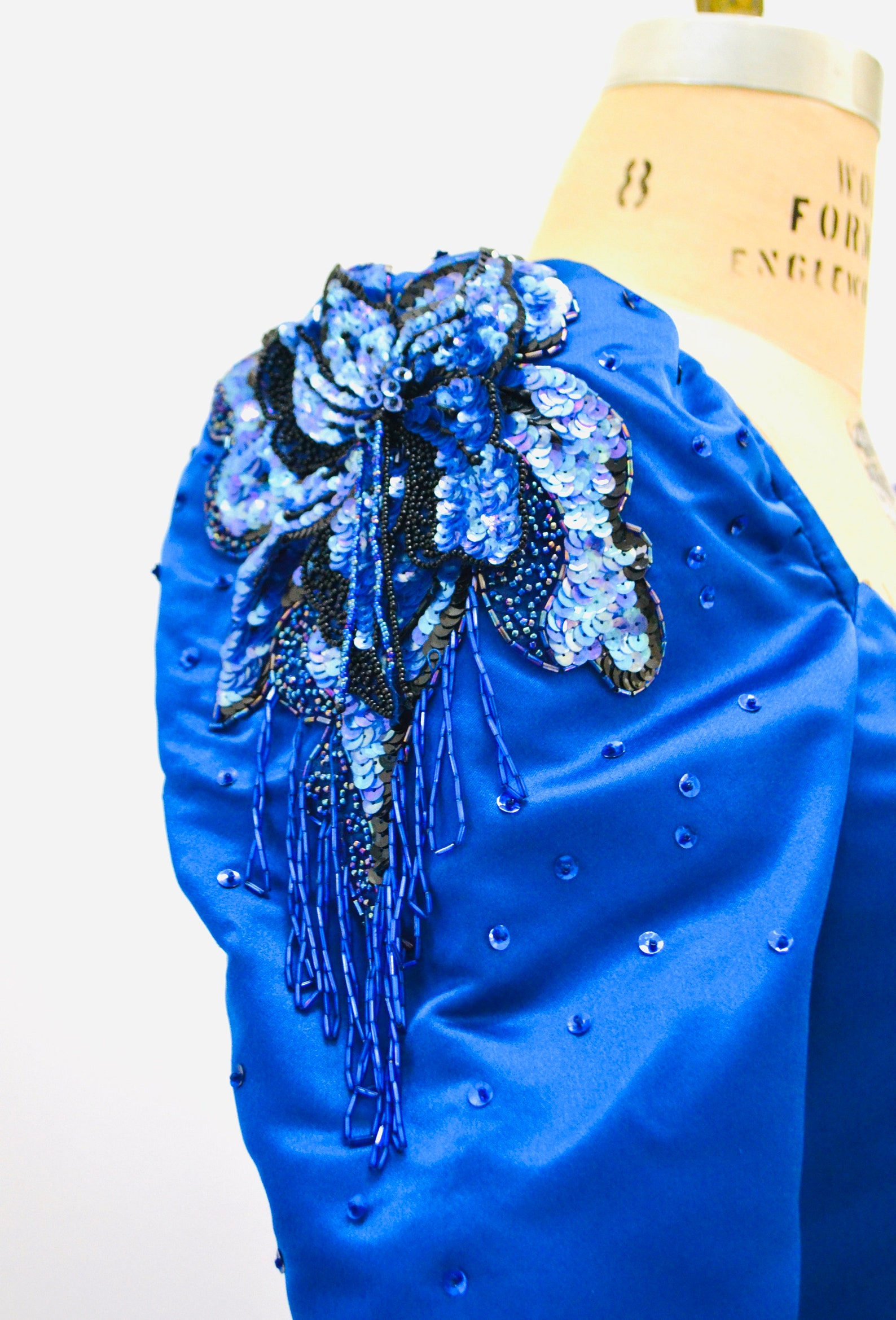 80s 90s Ball Gown Dress Blue Teal 80s Prom Party Dress Small Medium ...