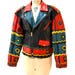 Vintage Black Leather Motorcycle Jacket Cherokee Indian Native American ...
