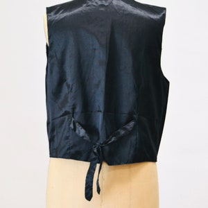 Vintage Black Sequin Vest Tiger Big Sequin Vest Cat Animal Ringmaster ...