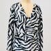 80s 90s Vintage Zebra Stripe Sequin Jacket Black White Sequin Blazer by ...