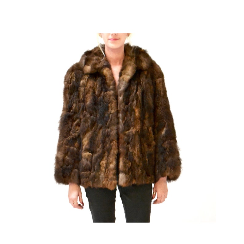 Stunning Vintage Fur Jacket Coat Brown Fur// 70s 80s Vintage - Etsy
