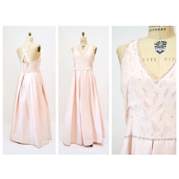 Pink 90s Prom Dress - Etsy