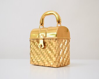 Gold Metal Purse | Etsy