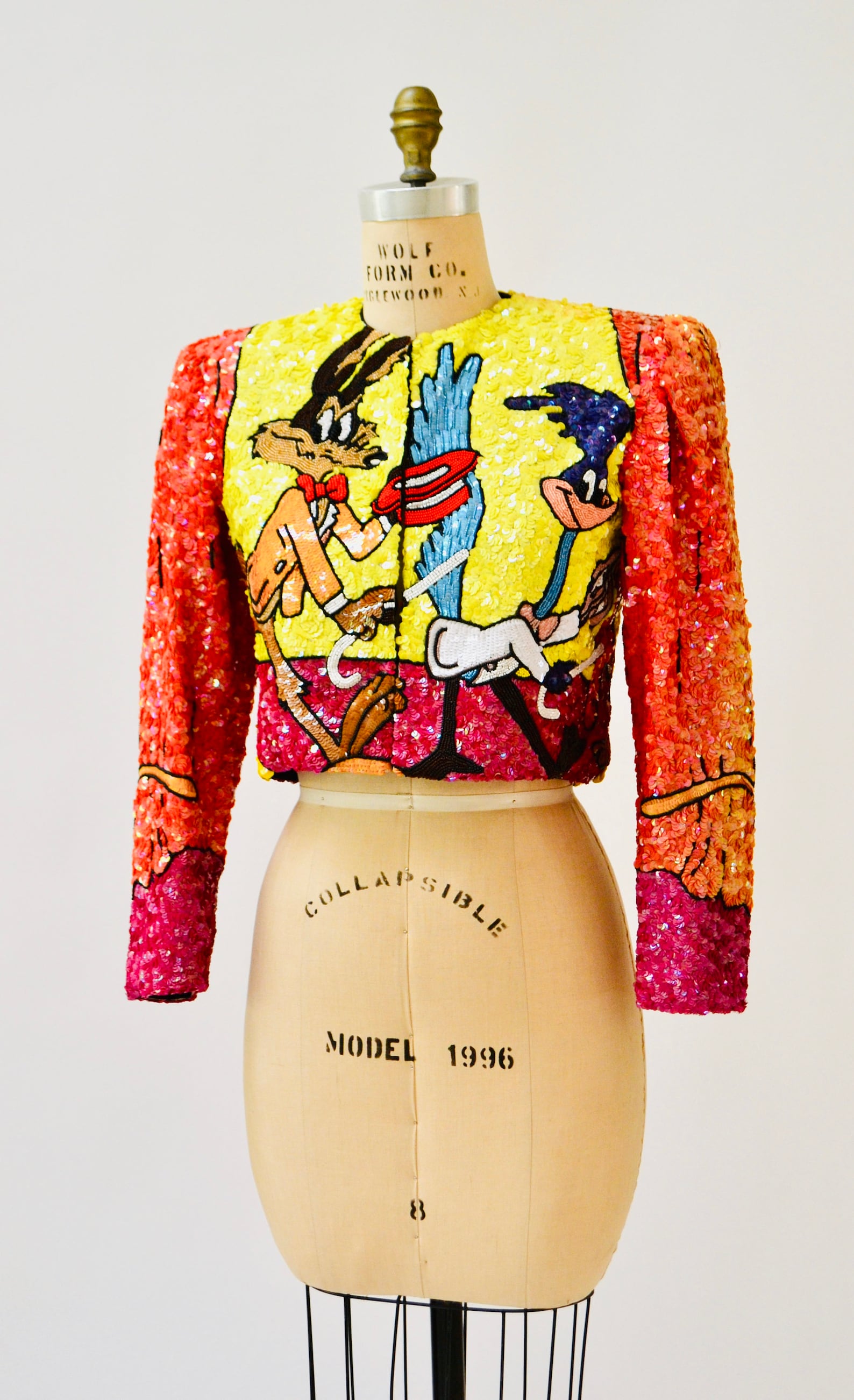 90s Vintage Jeanette Kastenberg Platinum Sequin Jacket Looney - Etsy