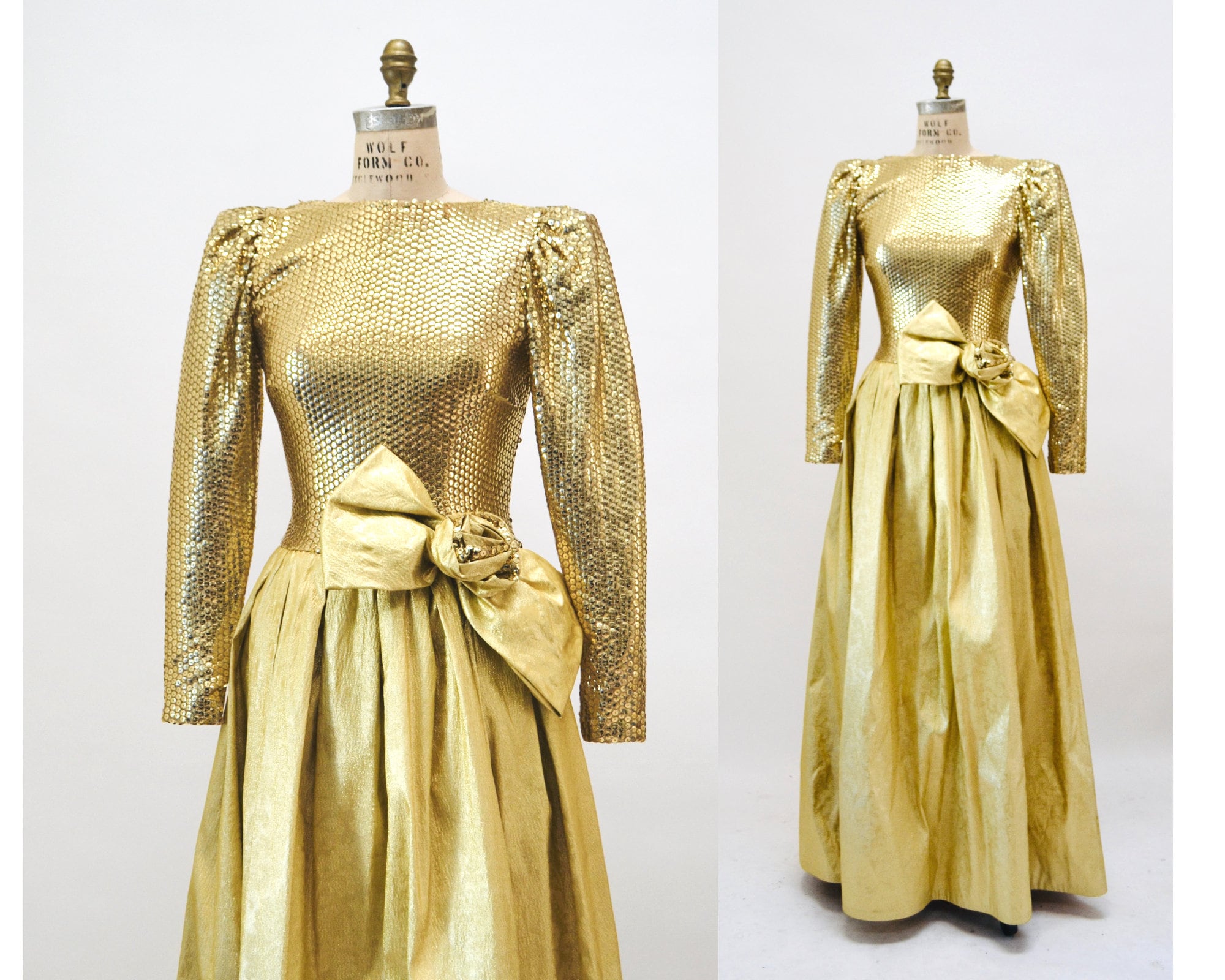 Gold Lame Dress Costume