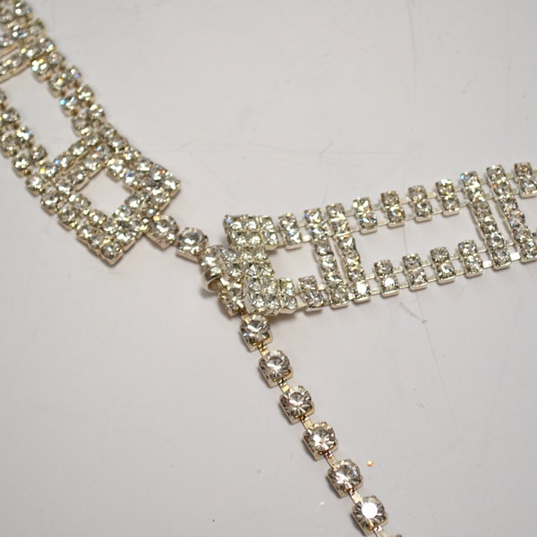 Rhinestone Belt - Etsy