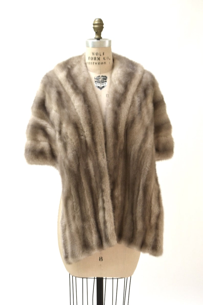 Vintage Mink Stole Honey Silver Vintage Fur Stole Cape// | Etsy