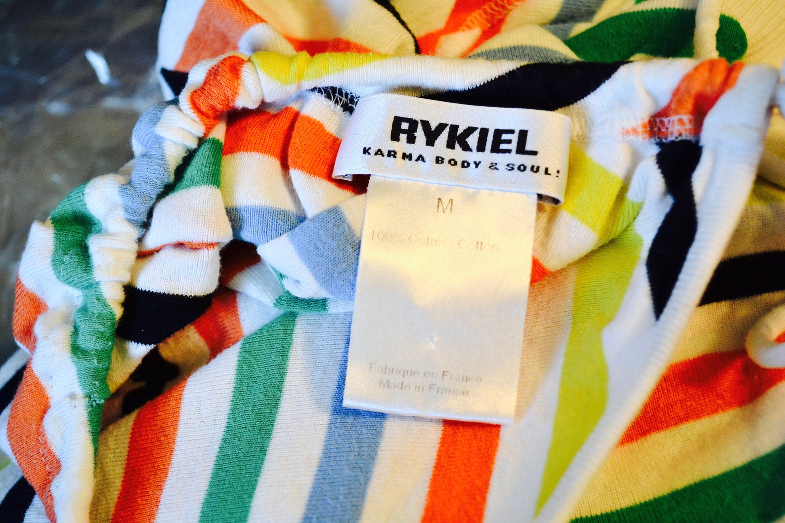 80s 90s Vintage Sonya RYKIEL Rainbow Knit Dress Size Small Medium White ...