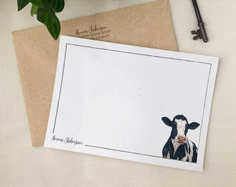 Autumn Leaves Notecards. Eco Friendly Watercolor Stationery Set of 10 Flat Notecards in Larger ...