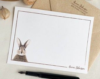 Autumn Leaves Notecards. Eco Friendly Watercolor Stationery Set of 10 Flat Notecards in Larger ...