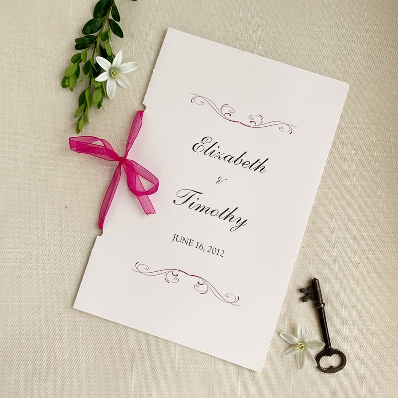 Programs With Ribbon - Etsy