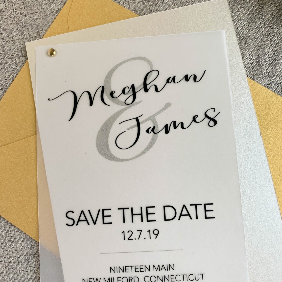 Modern Save the Date. Script Wedding Font. DEPOSIT | Etsy