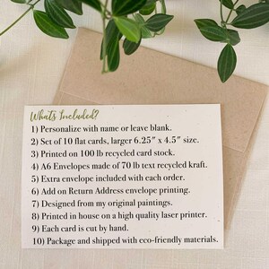 Personalized Baby Panda Notecards. Eco Friendly Watercolor Stationery ...