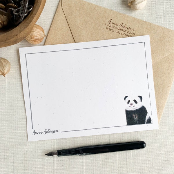 Panda Watercolor - Etsy