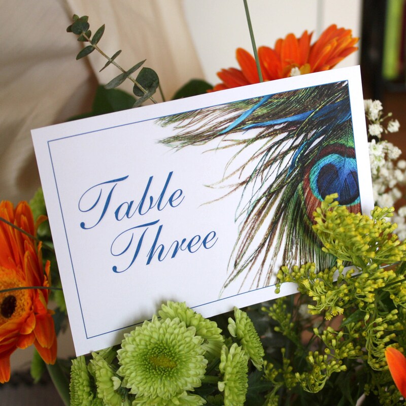 Peacock Table Decorations - Etsy