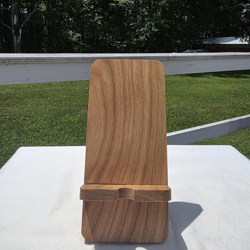 Wood Phone Stand - Etsy