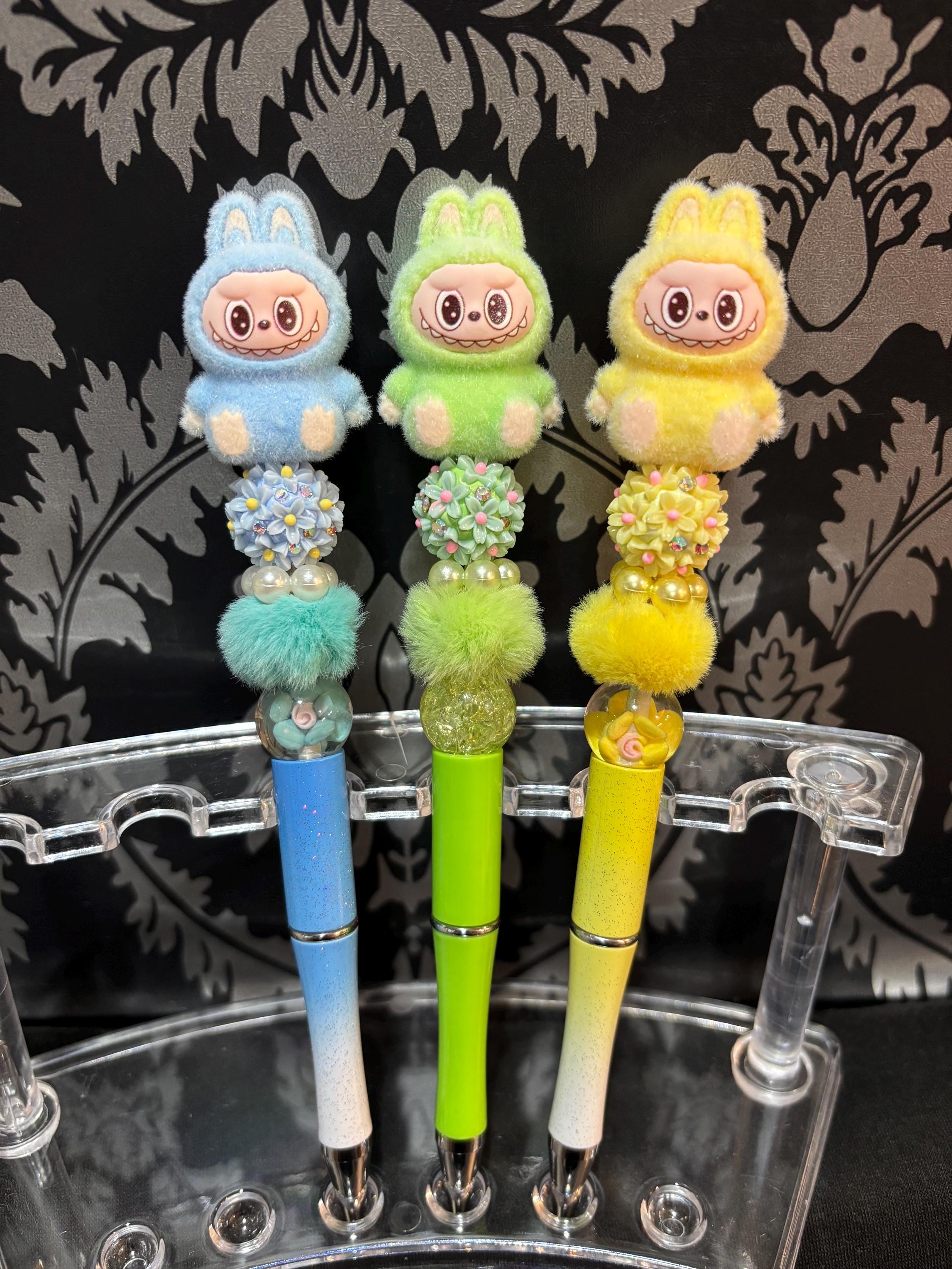 Little Monster Sitting Beadable Pen - Etsy