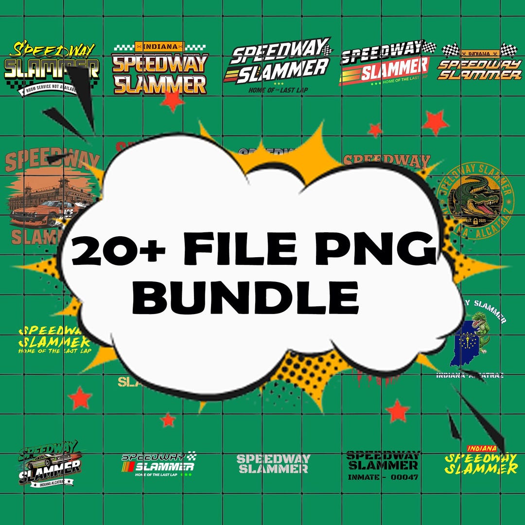 Speedway Slammer Png Bundle, Race Car, Vintage Racing Png, Racing Fan ...
