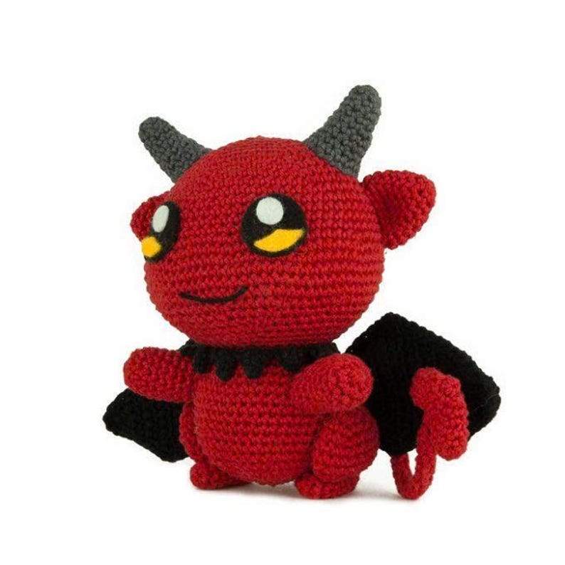 Cute Little Devil Amigurumi Crochet Pattern,crochet Demon Plushie Doll ...