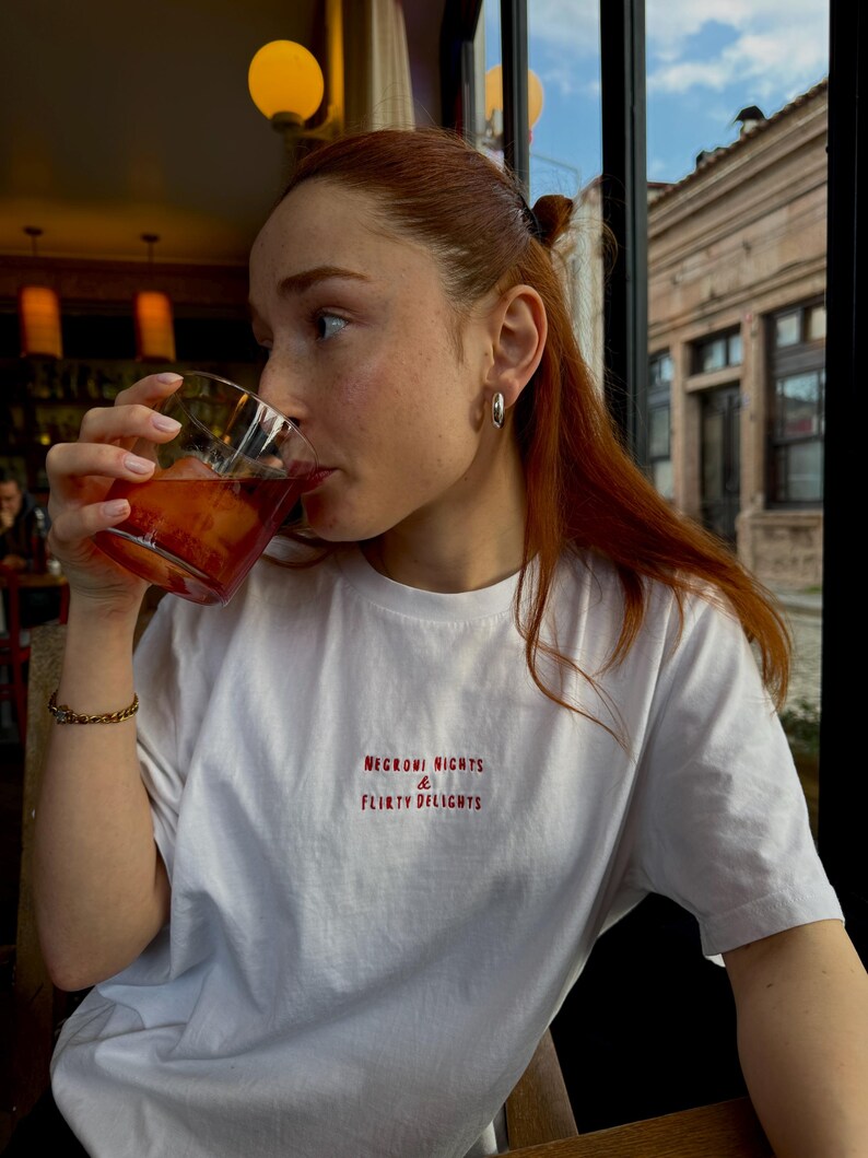 Negroni Nights & Flirty Delights Organic T-shirt - Etsy