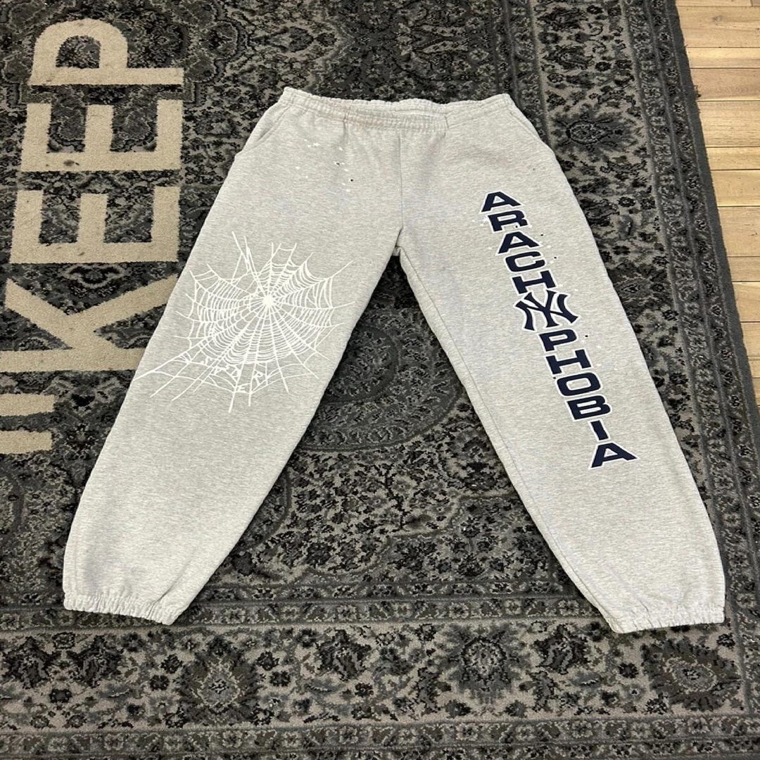 Sp5der Arach NY Phobia Sweatpants – Ash Grey Streetwear Joggers - Etsy