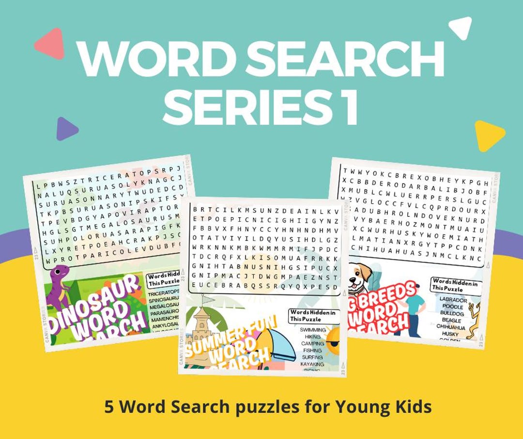 Wordplay Wonders: Printable Word Search Puzzle Pack (volume 1) - Etsy