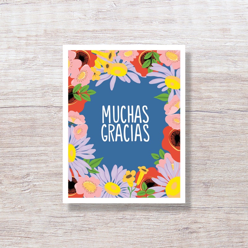 Spanish Thank You Cards - Etsy