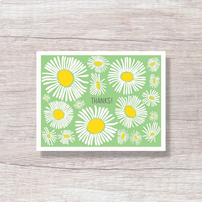 Daisy Note Cards - Etsy