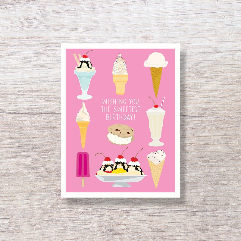 Ice Cream Daughter Card - Etsy