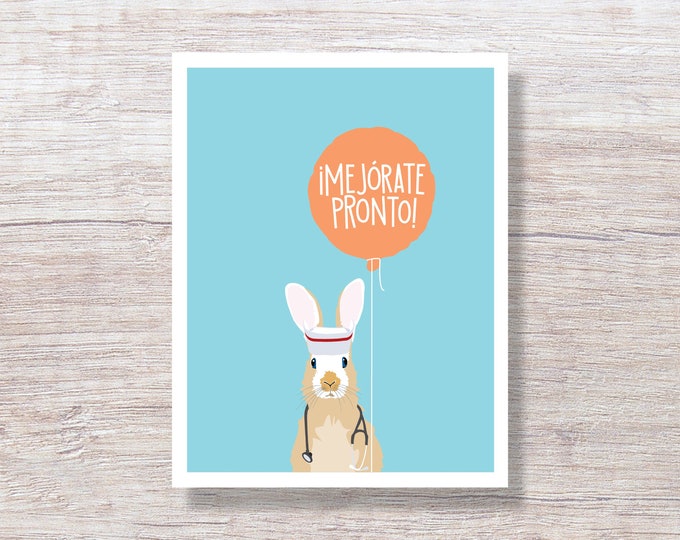 Get Well Soon Card Feel Better Card Speedy Recovery Illness - Etsy