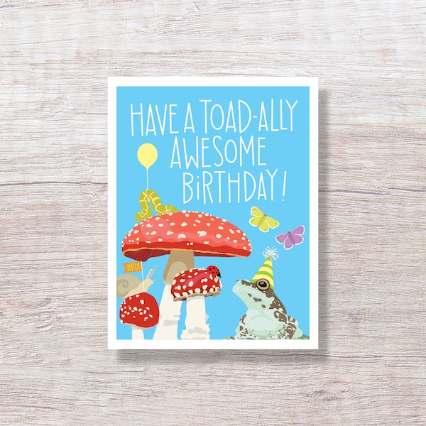 Frog and Toad Birthday Card - Etsy