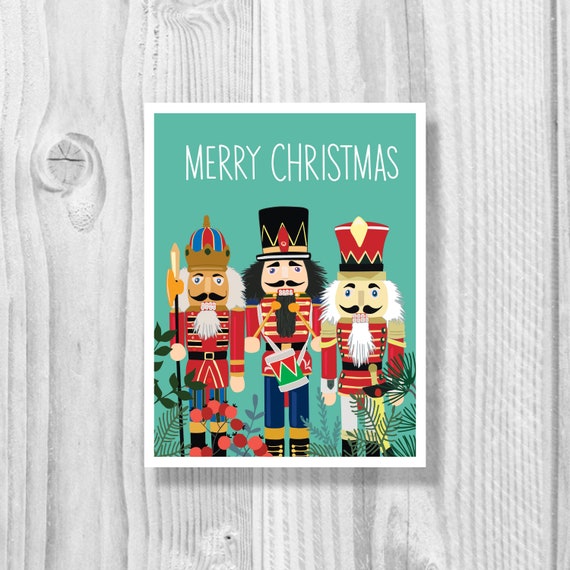 Christmas Nutcracker Holiday Cards Single Card or Boxed Set | Etsy