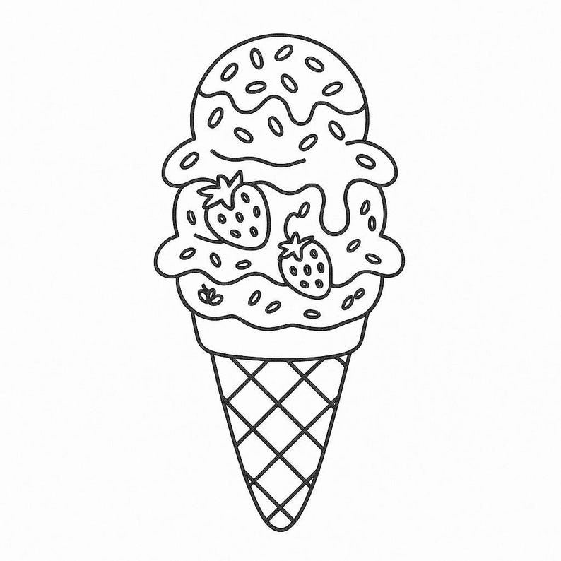 Printable Food Coloring Pages | 10 Fun Food Designs for Kids | Instant ...