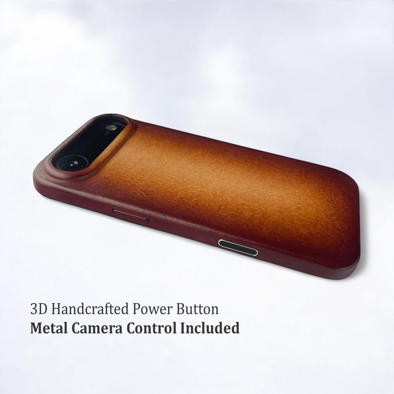 Brown Patina Leather iPhone Case | No Plastic | Magsafe Compatible ...
