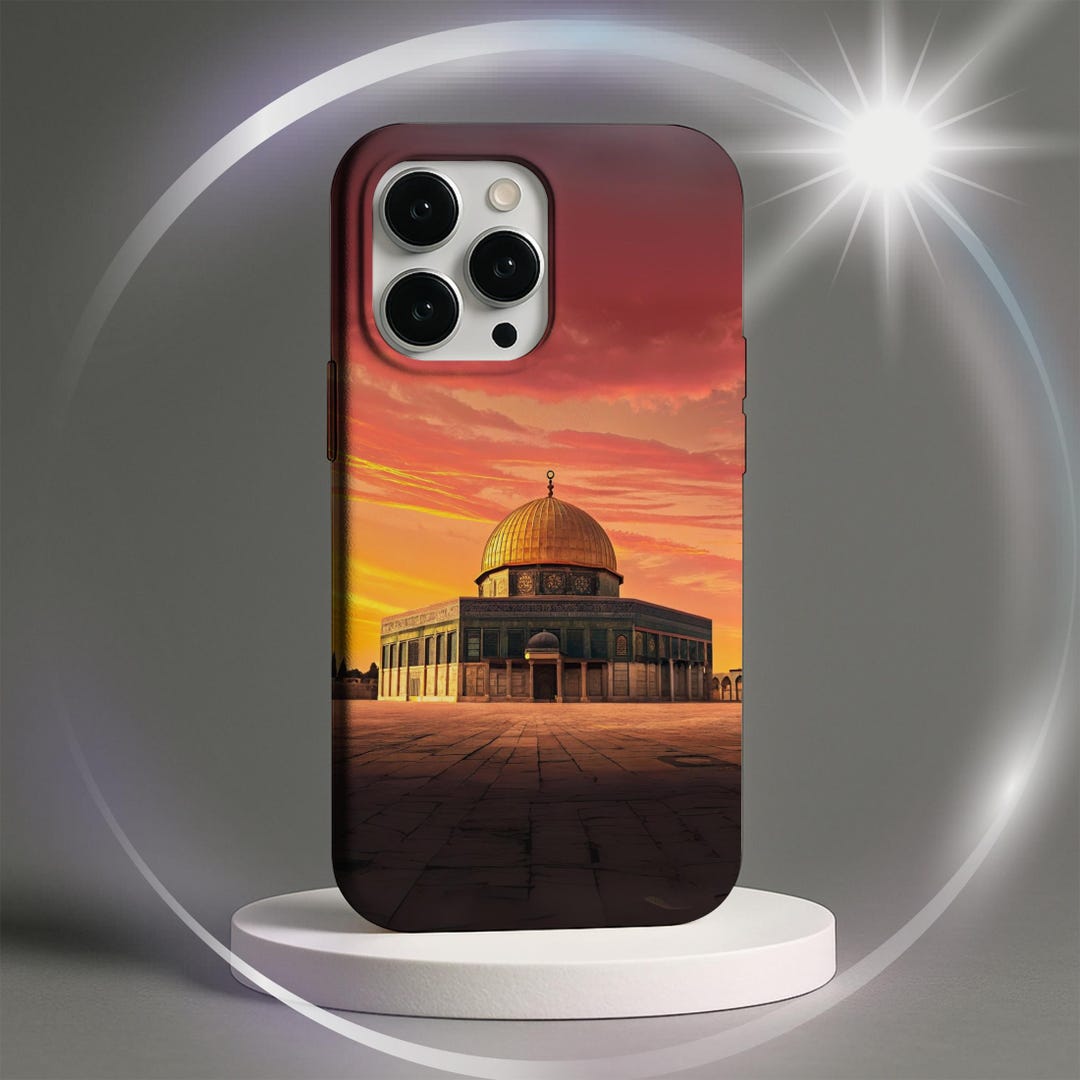 Dome of the Rock Sunset Phone Case – Jerusalem Landmark, Tough Cover - Etsy