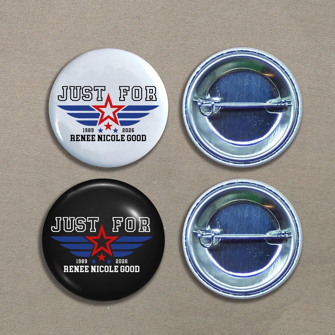 Justice for Renee Nicole Good Pin Buttons, Be Good Buttons, Ice Out Pin ...