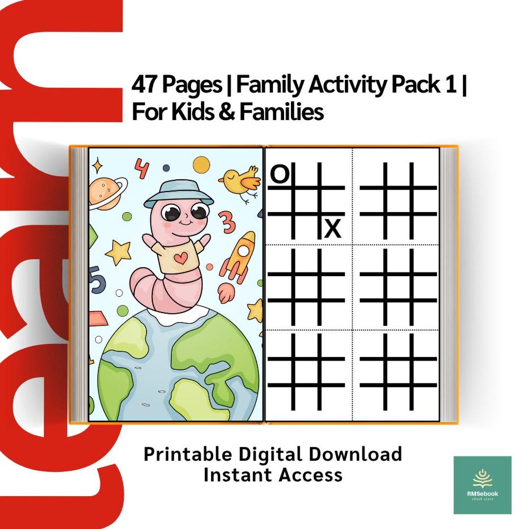 Printable Family Activity Pack 1 – Connect the Dots, Hangman ...