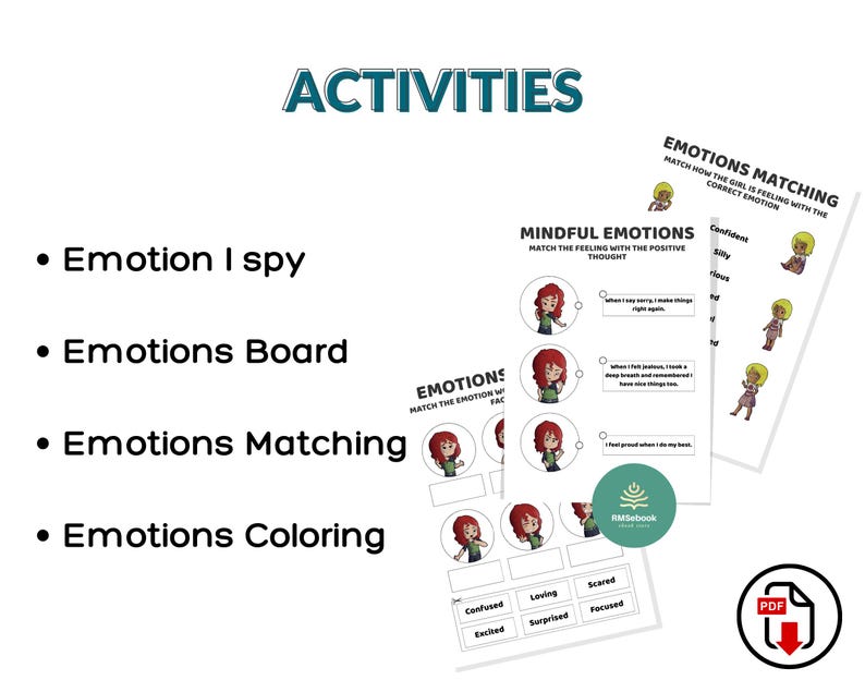 Feelings and Emotions Activity Sheets | Fun Printable Worksheets to ...