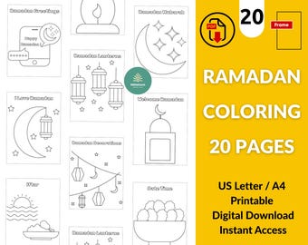 Ramadan Coloring Pages for Kids | 20 Fun Islamic Coloring Sheets ...