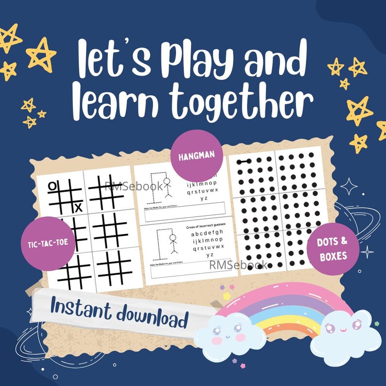 Printable Family Activity Pack 1 – Connect the Dots, Hangman ...