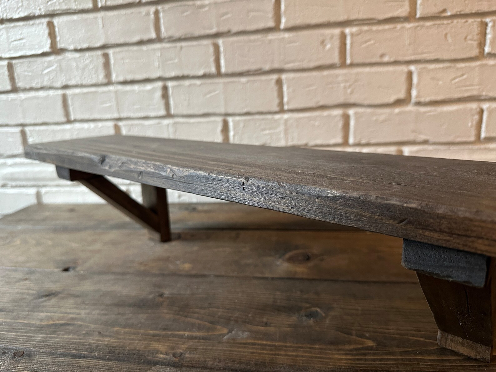 Old Country Wood Shelf Tobacco Brown, Western Shelf, Rustic, Farmhouse ...