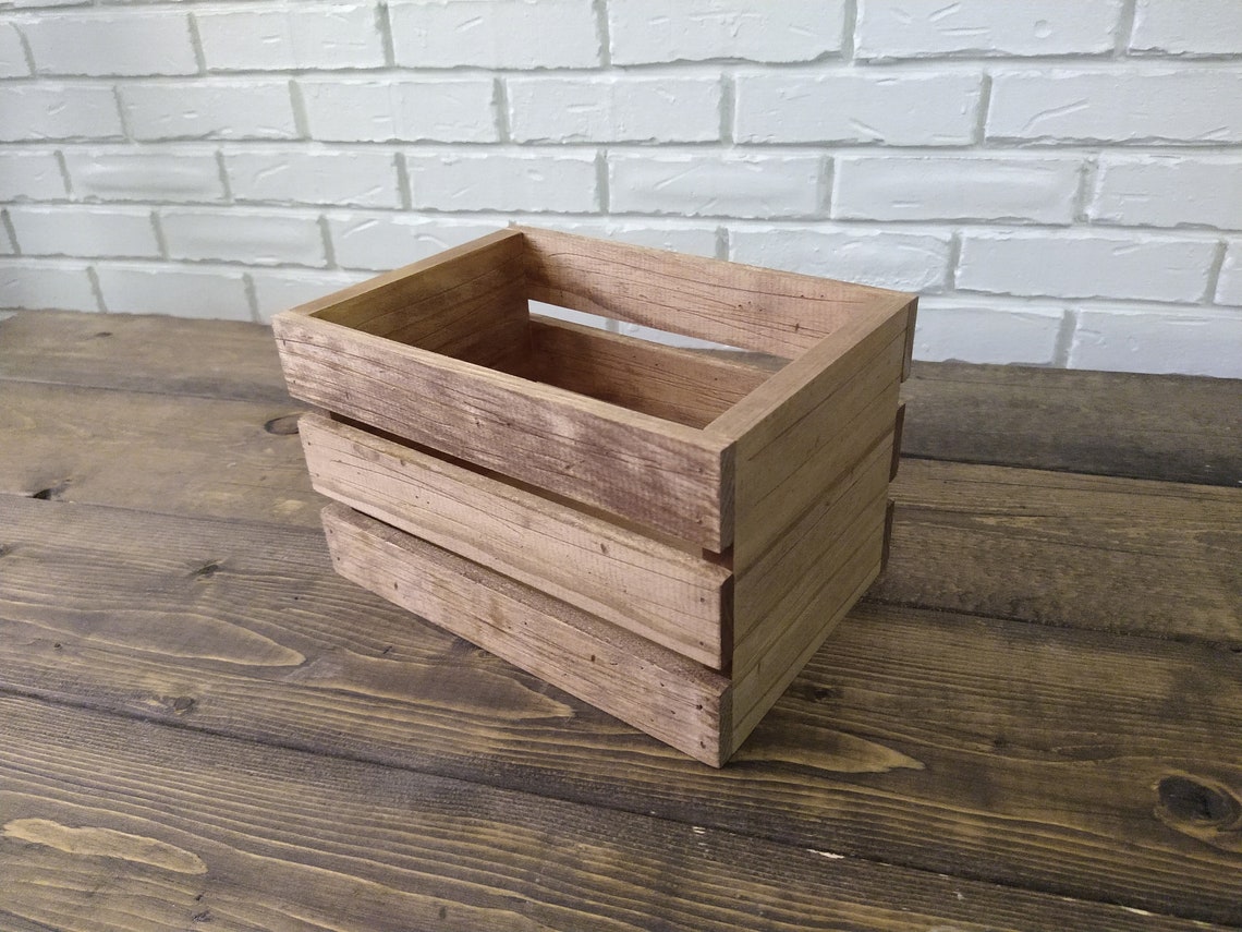 The Original Rusty Crate Small Rustic Brown Rustic Wood - Etsy