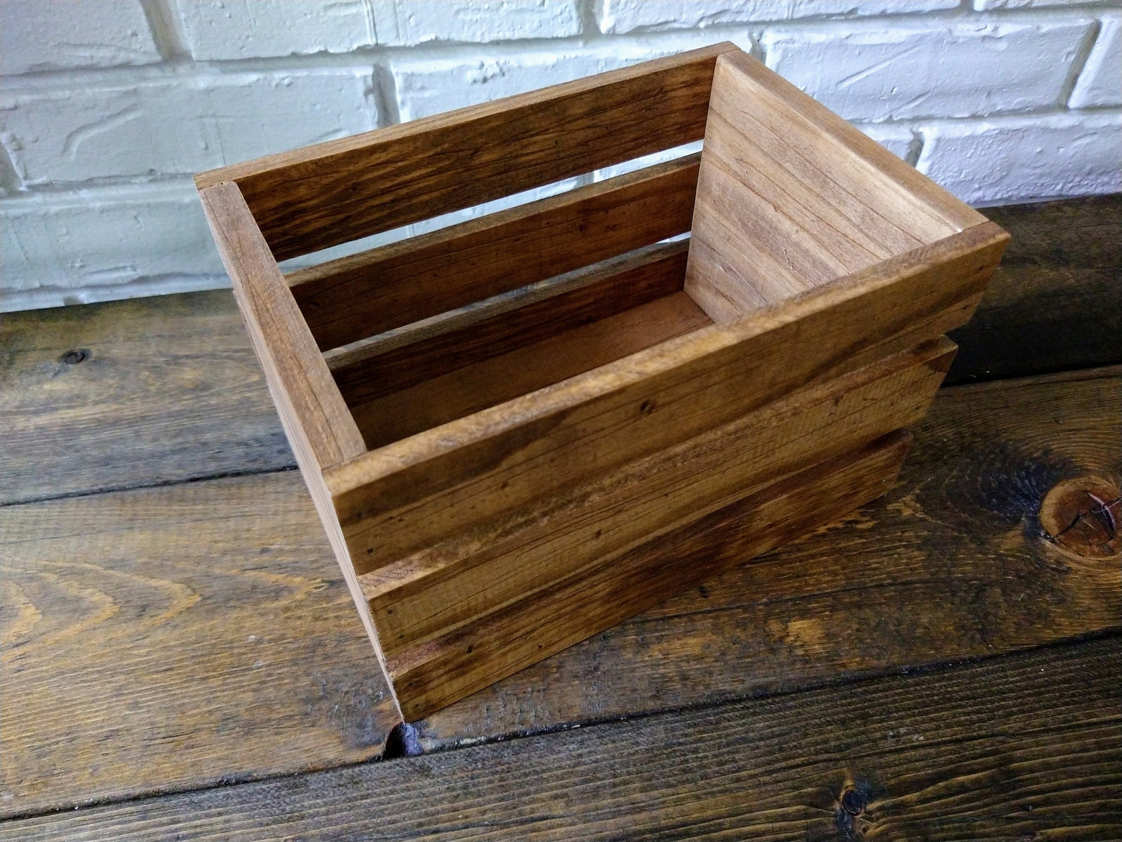 The Original Rusty Crate Small Rustic Brown Rustic Wood - Etsy