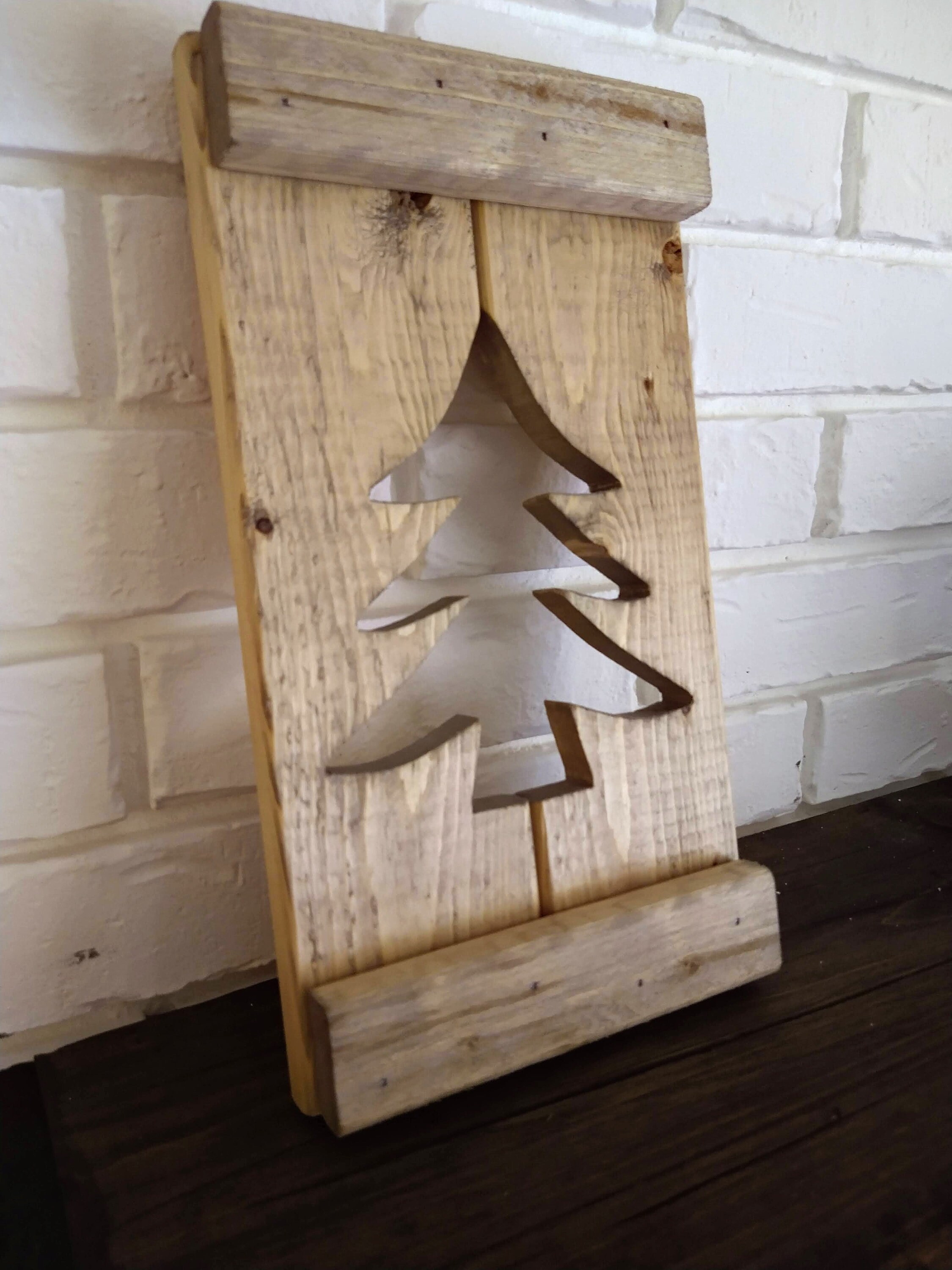 Rustic Wood Tree Wall Decor - Christmas Decoration, Farmhouse Christmas ...