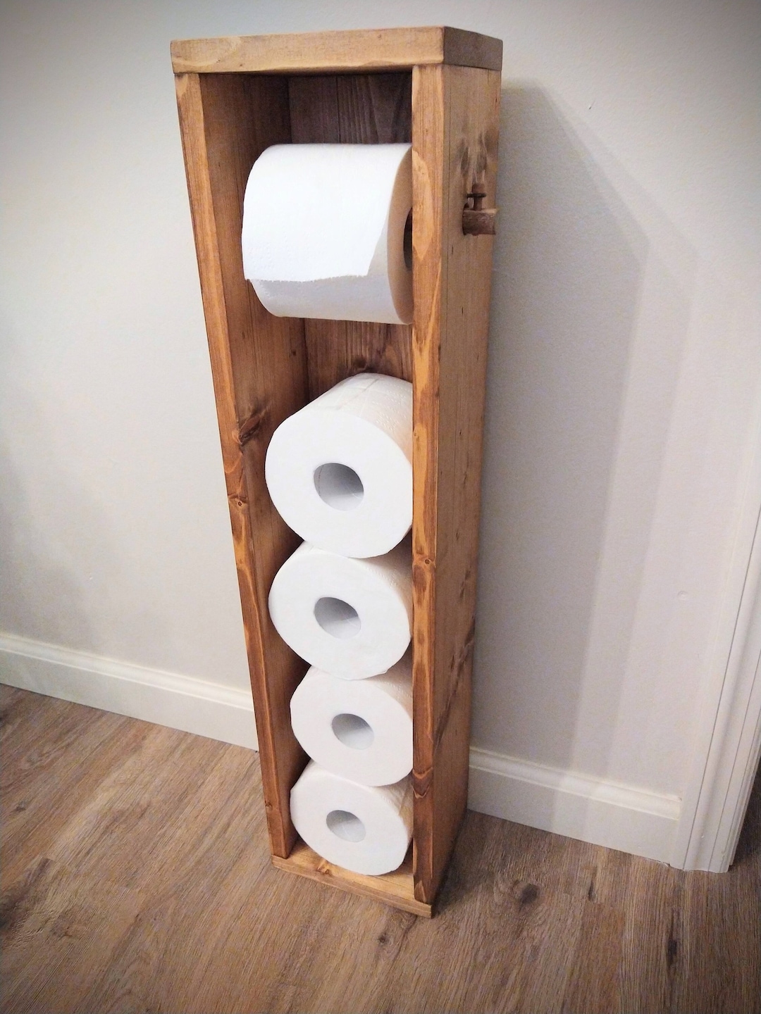 The Rustic Toilet Paper Tower - Toilet Paper Holder, Toilet Paper Rack ...