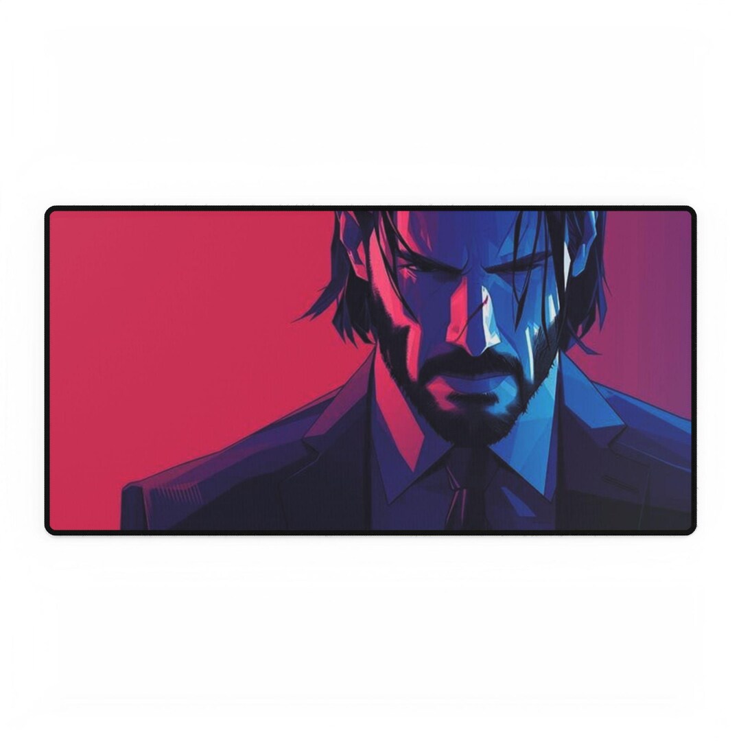 John Wick Mouse Pad: Gaming Desk Mat, Movie Fan Gift - Etsy